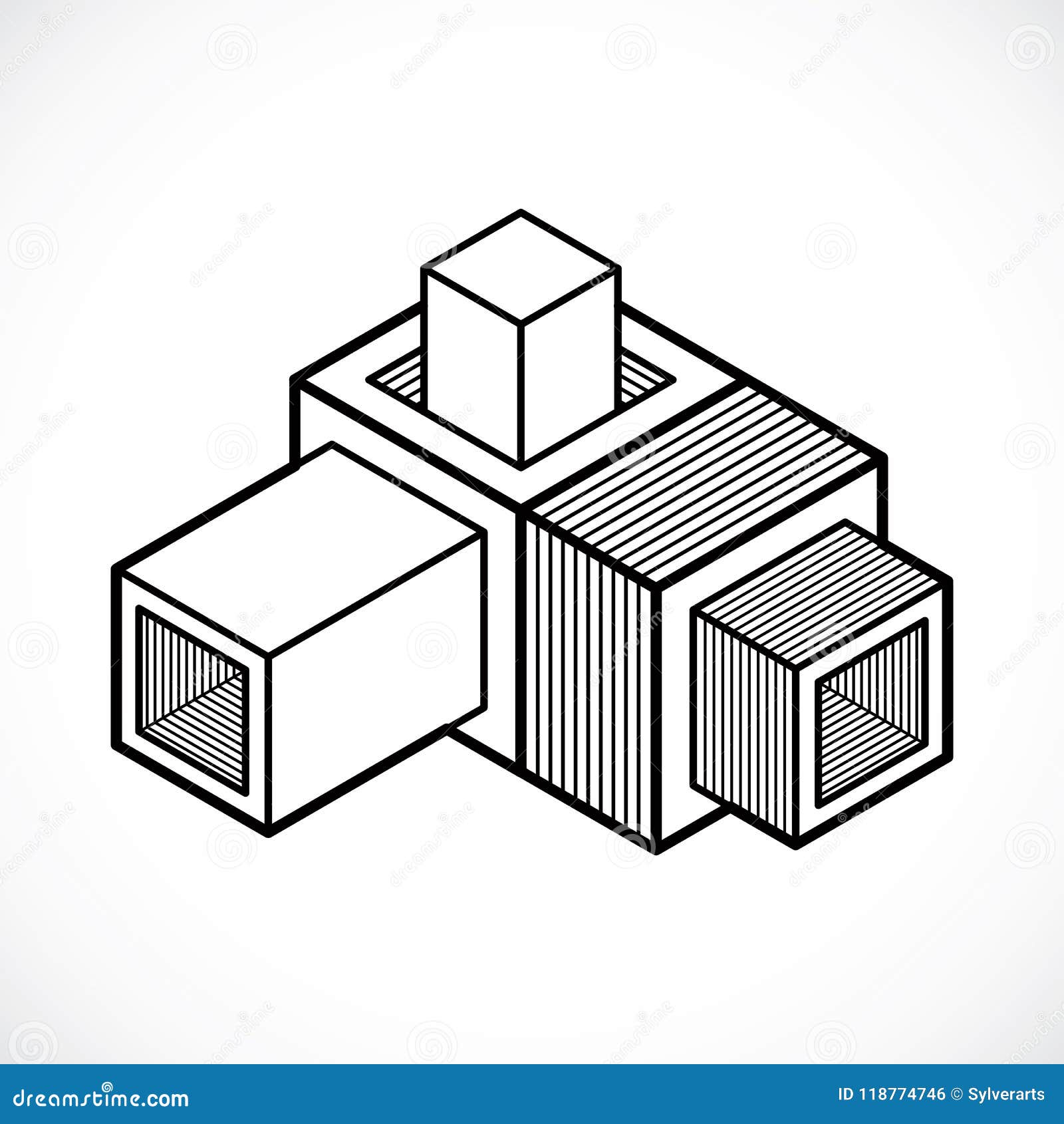 Engineering Construction, Abstract Vector. Stock Vector - Illustration ...