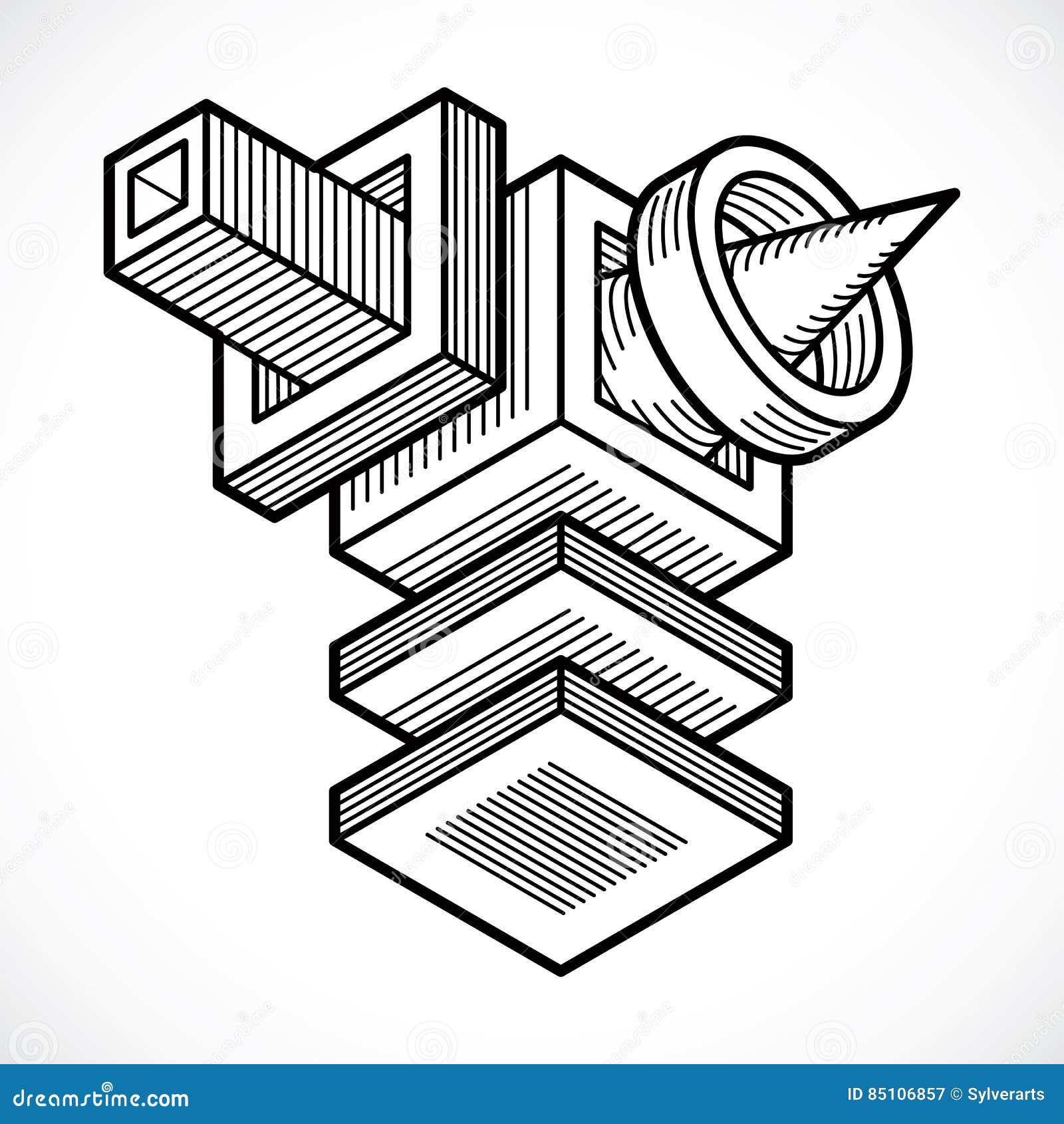 Engineering Construction, Abstract Vector. Stock Vector - Illustration ...