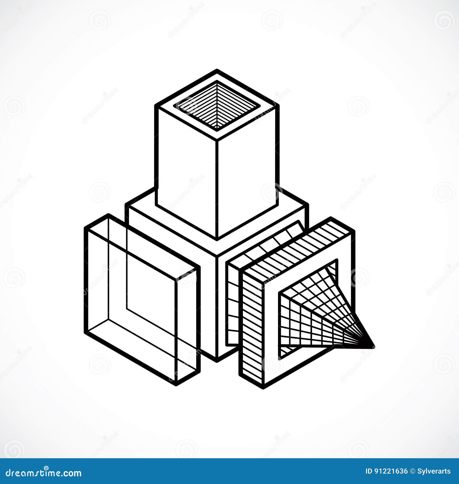 Engineering Construction, Abstract Vector. Stock Vector - Illustration ...