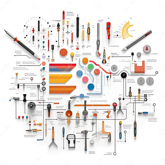 Engineering and Construction Background with Tools and Instruments ...