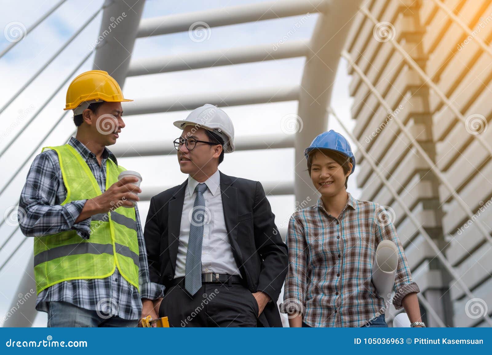 Engineering Construction Concept : Professional Engineer Team Me Stock ...