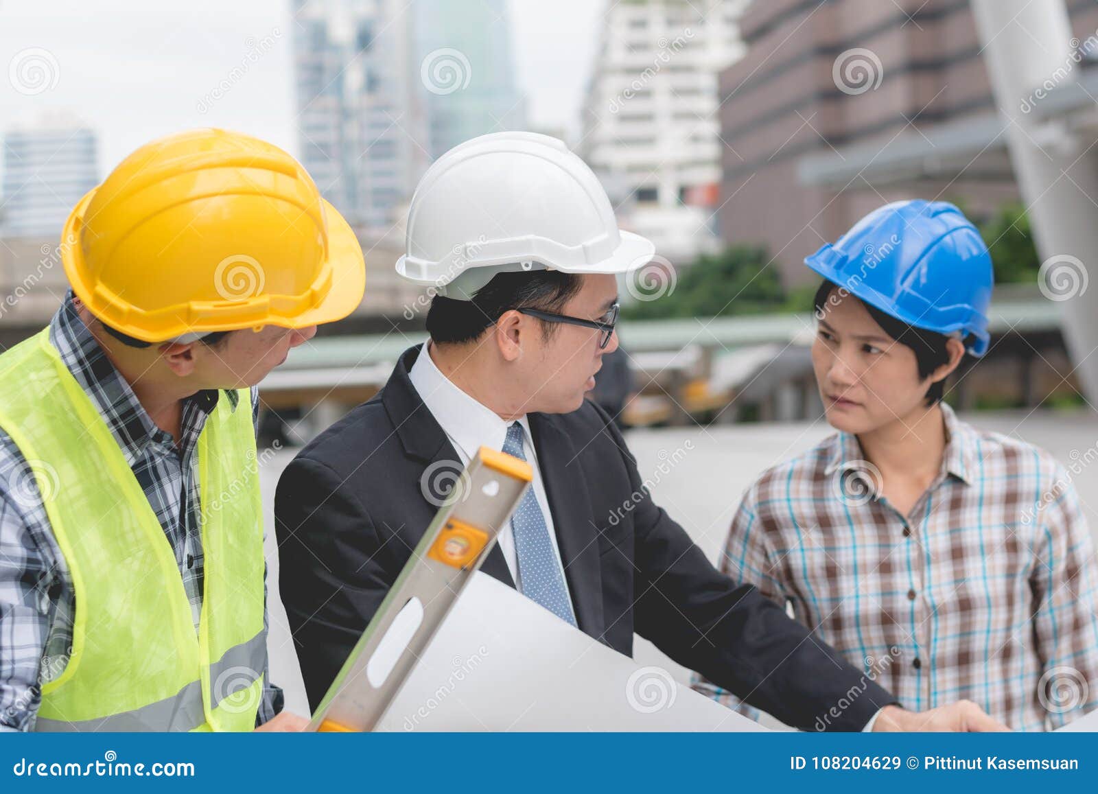 Engineering Construction Teamwork Concept : Professional Engineer Work ...