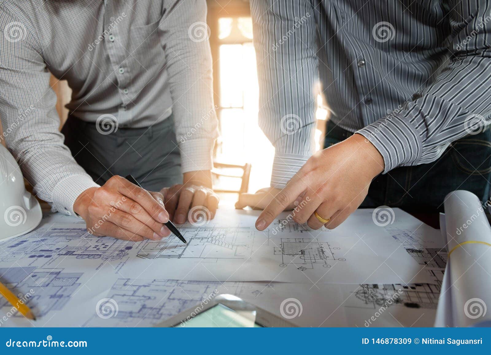 Engineering, Consulting, Design, Construction, With Colleagues, Plan ...