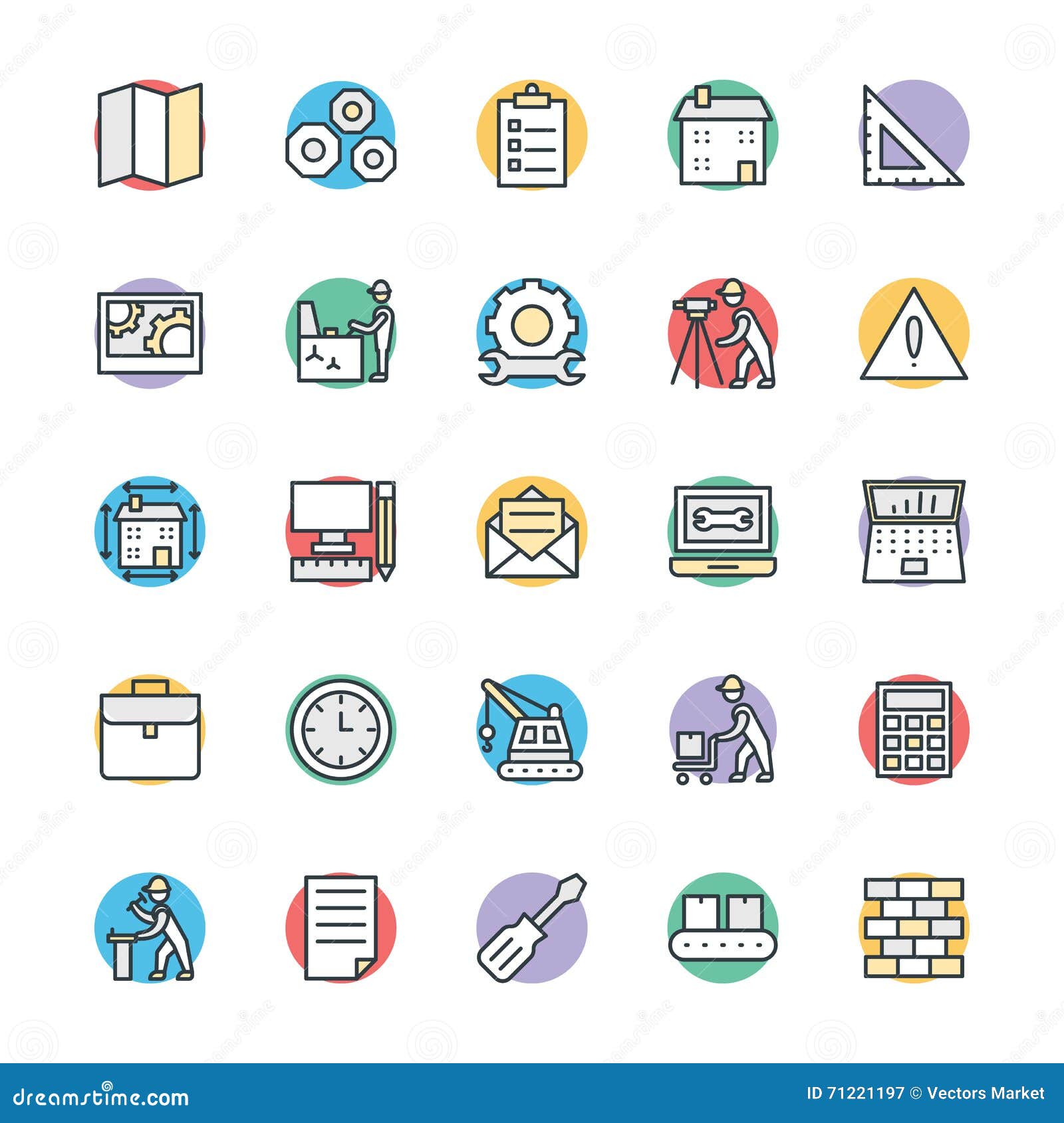 Engineering Cool Vector Icons 2 Stock Illustration - Illustration of ...