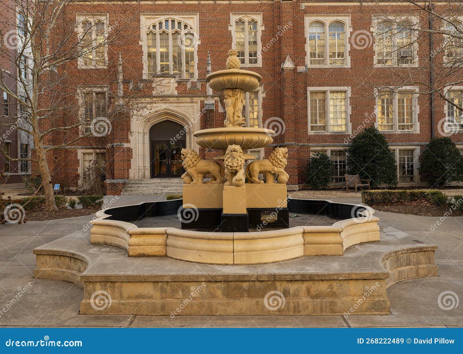 Engineering Courtyard and Fountain on the Campus of the University of ...