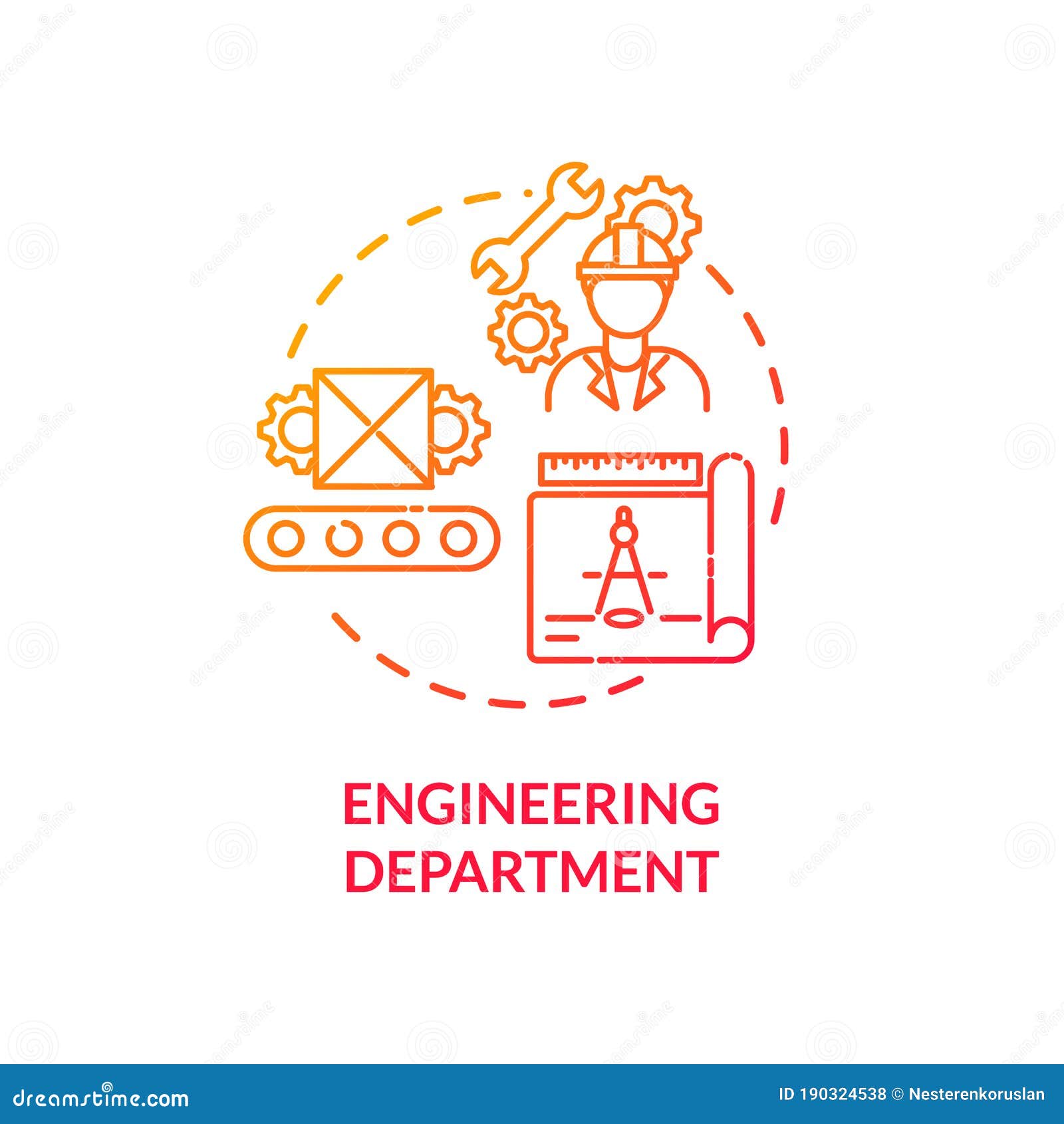 Engineering Department Red Gradient Concept Icon Stock Vector ... Engineering Department Red Gradient Concept Icon Stock Vector ...