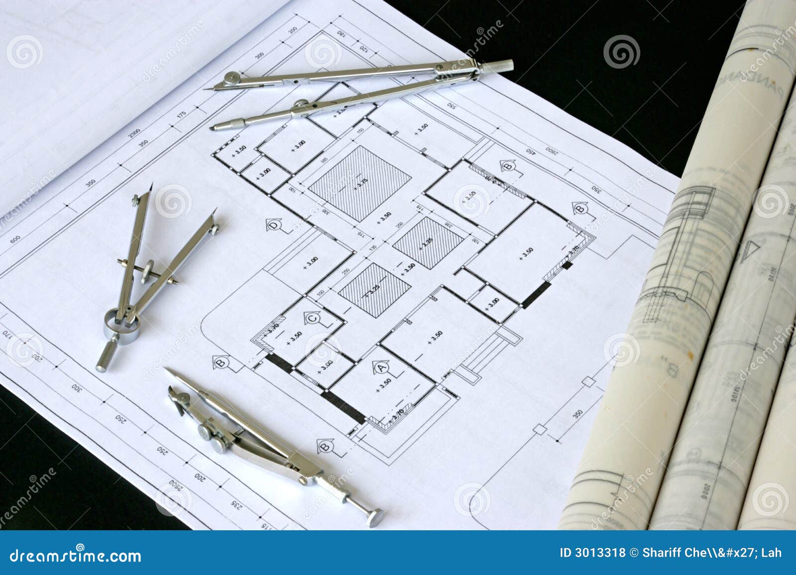 Engineering Design and Drawing Stock Photo - Image of building ...