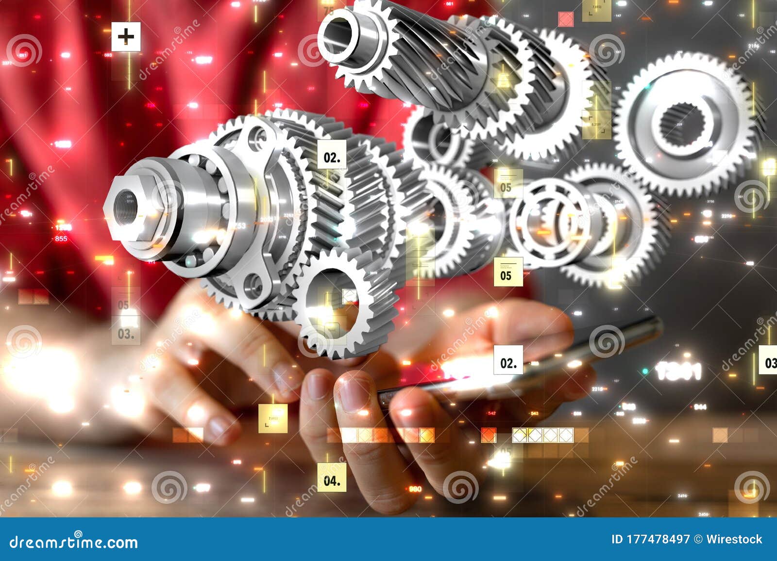 A Engineering and Design Image Gears Stock Image - Image of business ...
