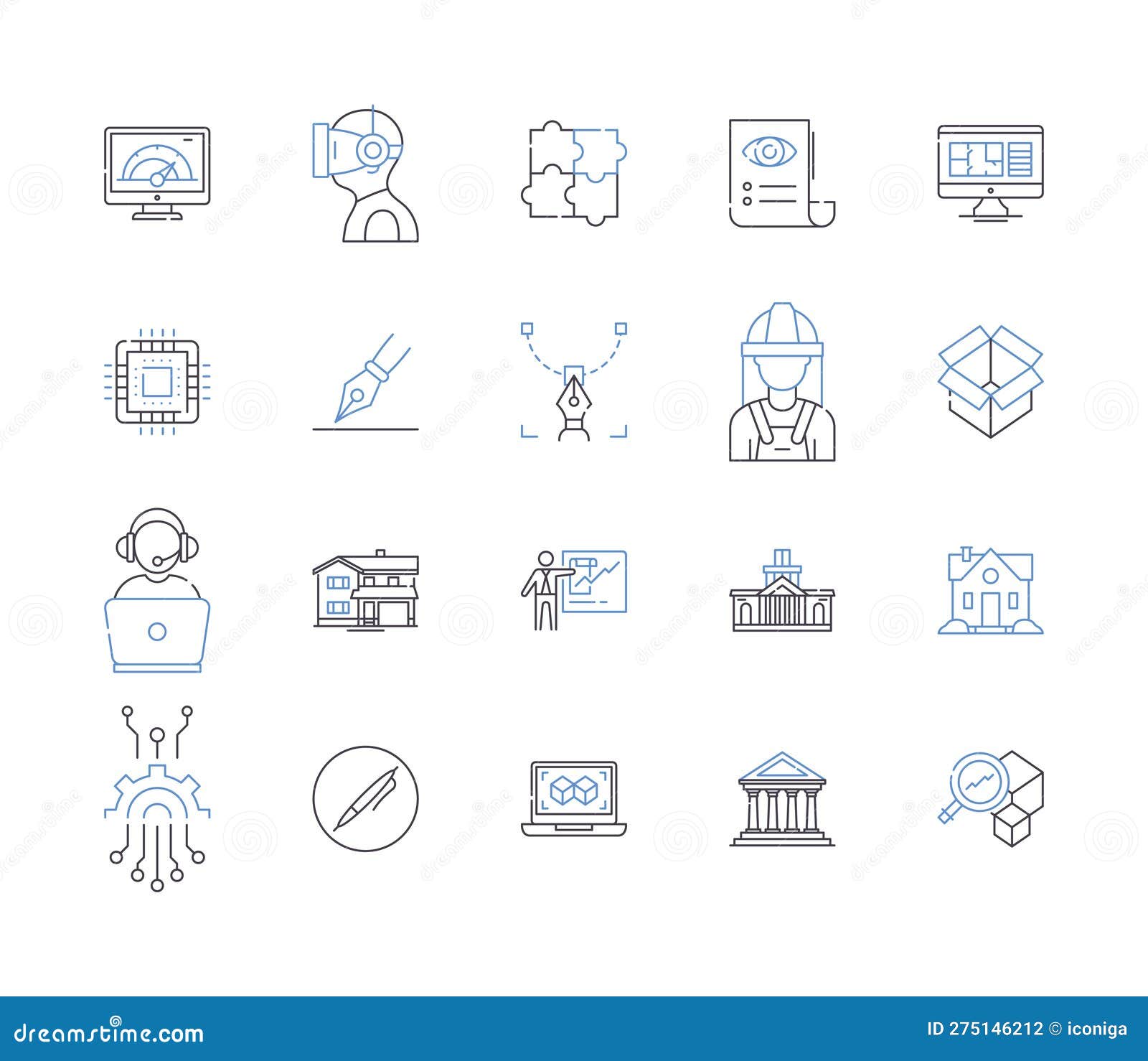 Modulate Icons Database (vecto Cartoon Vector | CartoonDealer.com #3306061