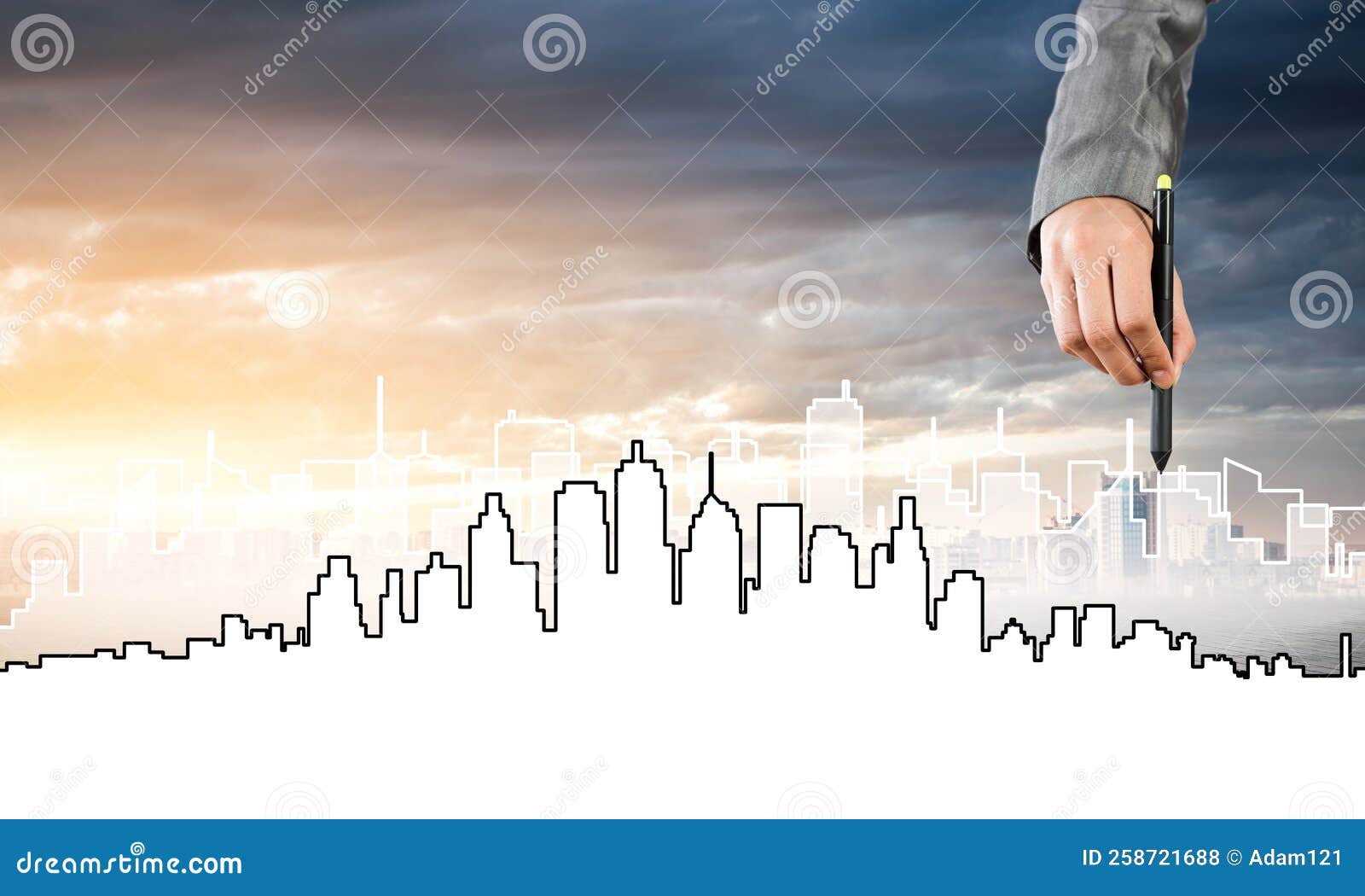 Engineering Designer at Work Stock Photo - Image of architectural ...