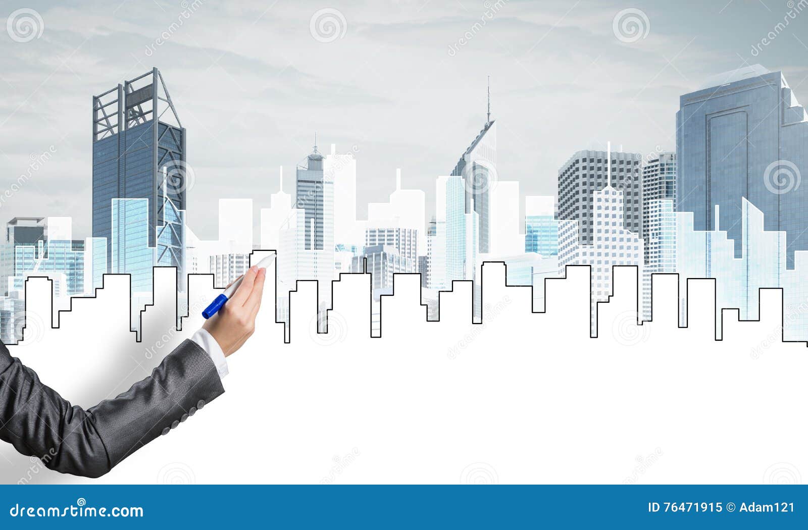 Engineering Designer at Work Stock Image - Image of sketch, building ...