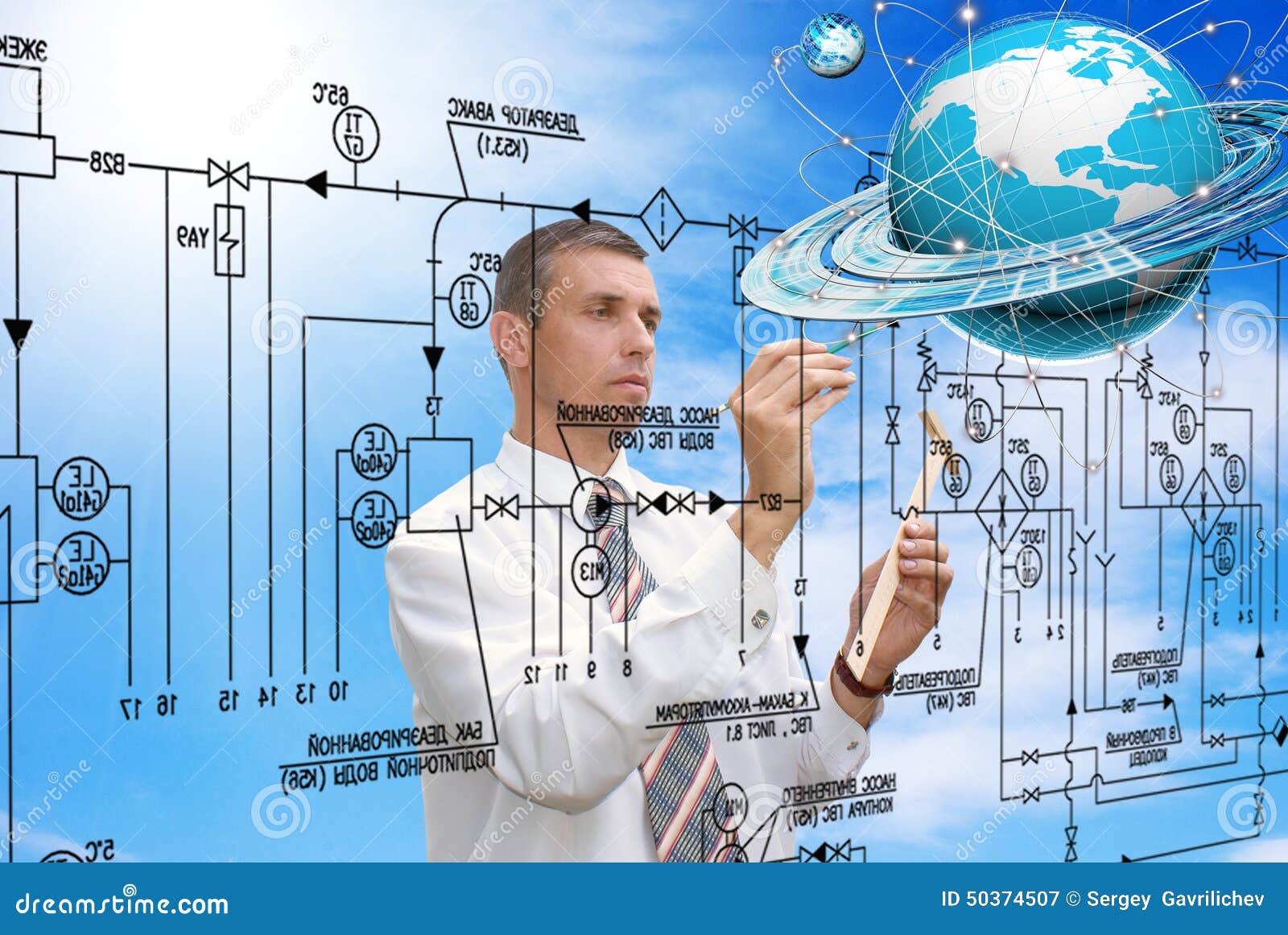Engineering Designing Connection Tecnology Stock Image Image Of Information Data 50374507