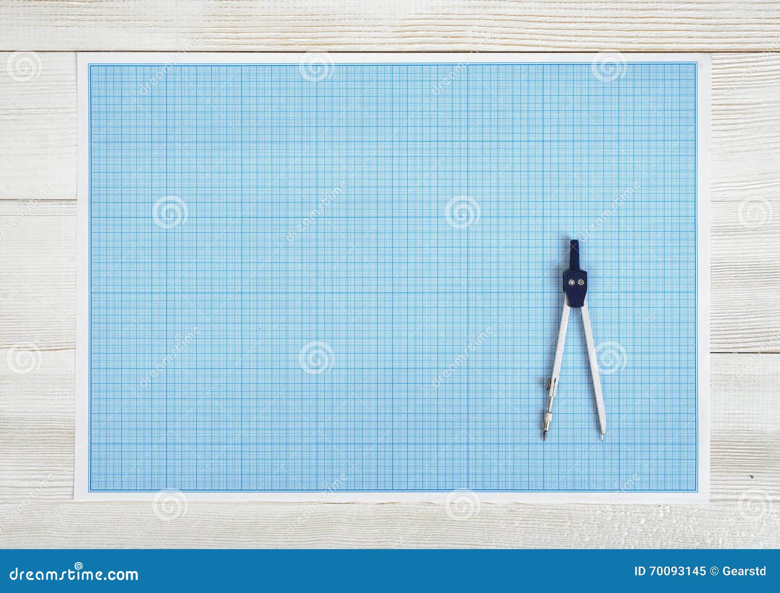 Engineering Divider on a Blueprint Stock Image - Image of construction ...