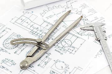 Engineering Dividers Tools and Vernier Scale Stock Image - Image of ...
