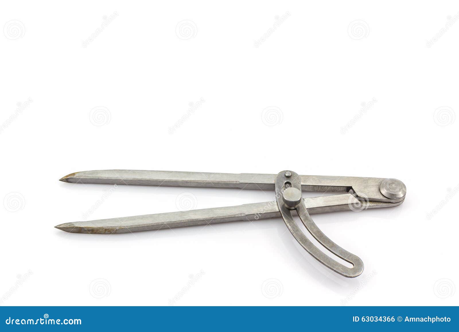 Engineering Dividers Tools And Vernier Scale On Blueprint Backgr Stock ...