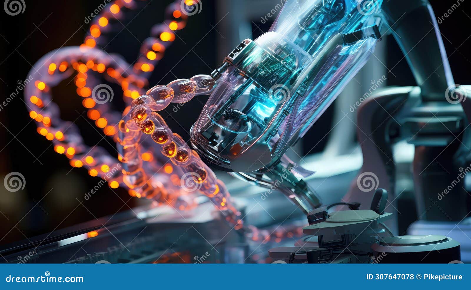 Engineering dna robot stock illustration. Illustration of ...