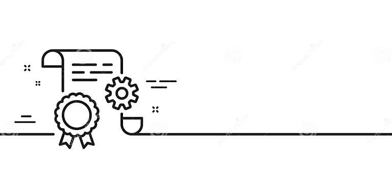 Engineering Doc Line Icon. Technical Documentation Sign. Minimal Line ...