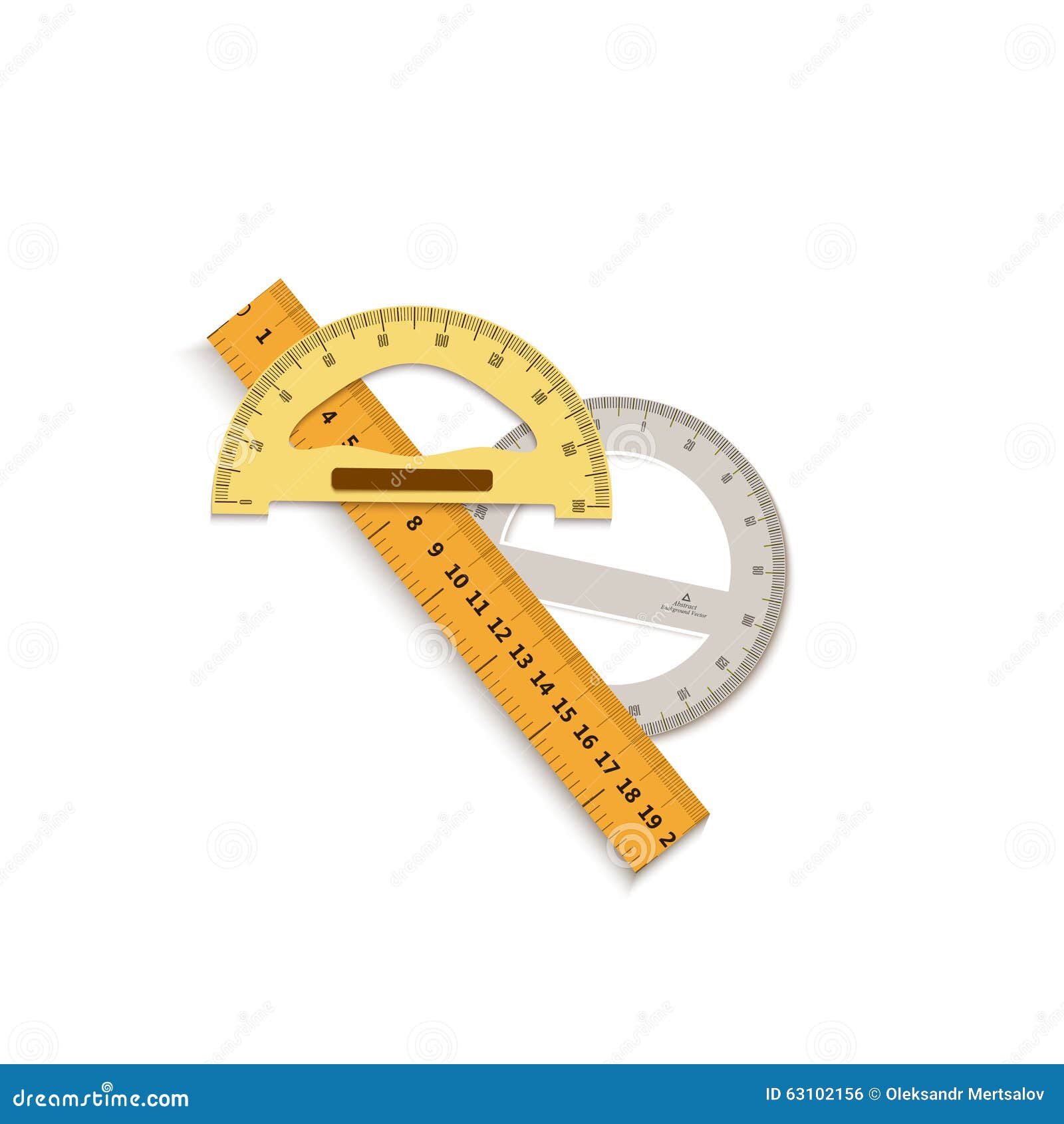 Engineering Drawing on a Blue Background and Tools To Measure ...