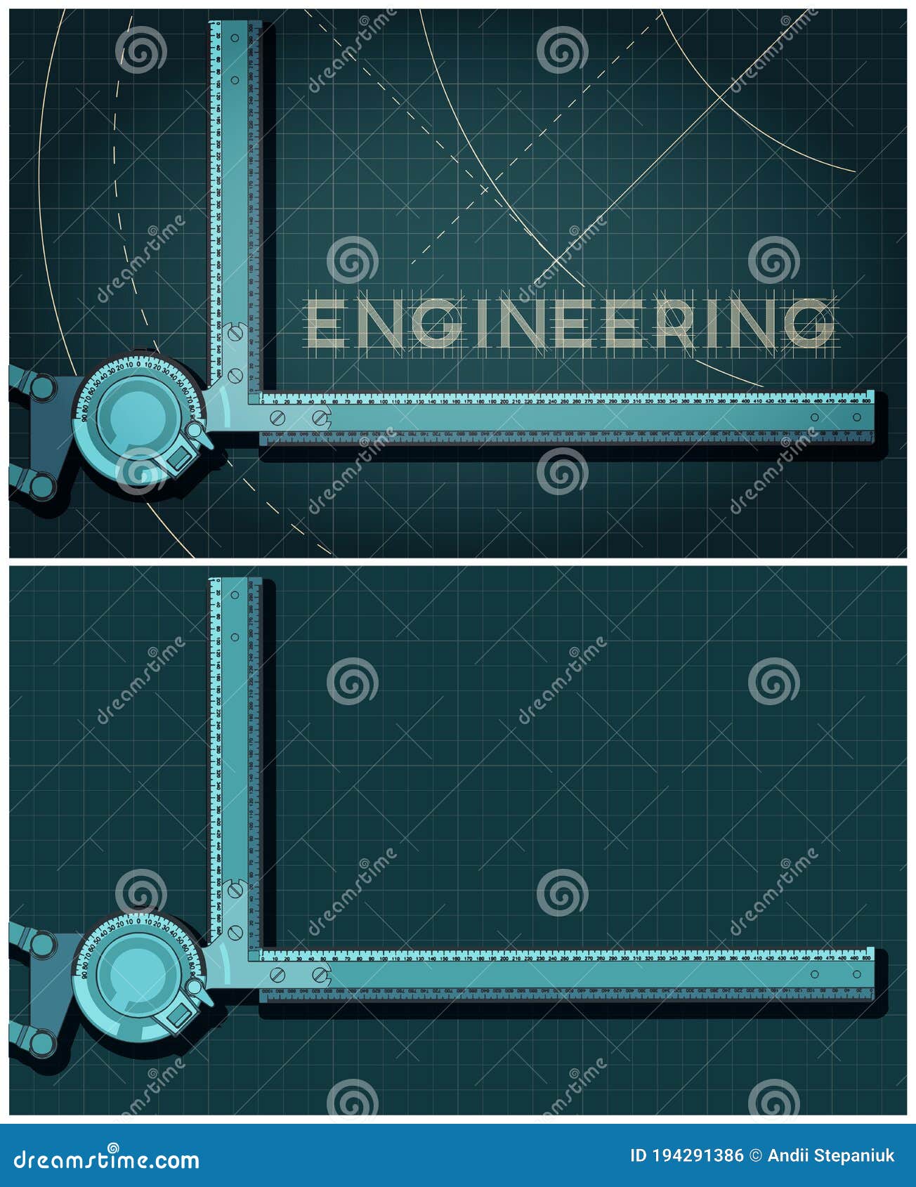 Engineering Drawing Boards stock vector. Illustration of design - 194291386