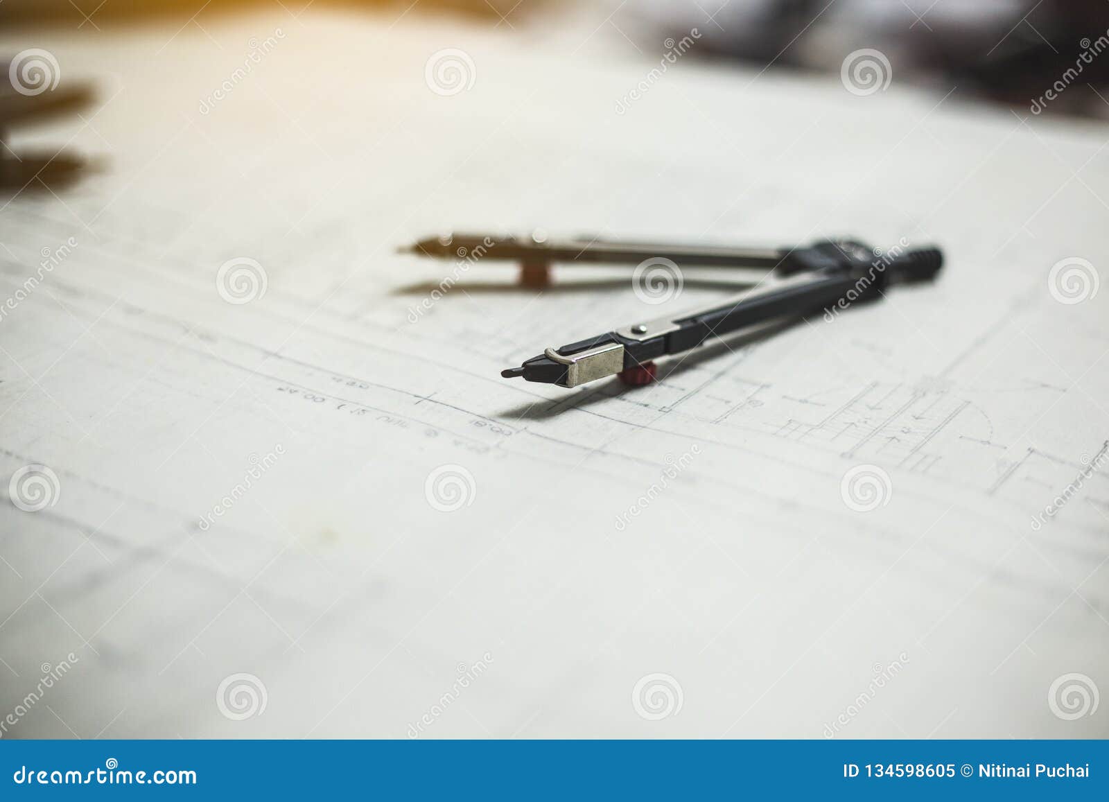 Engineering and Drawing Tools Stock Image - Image of draw, modern ...