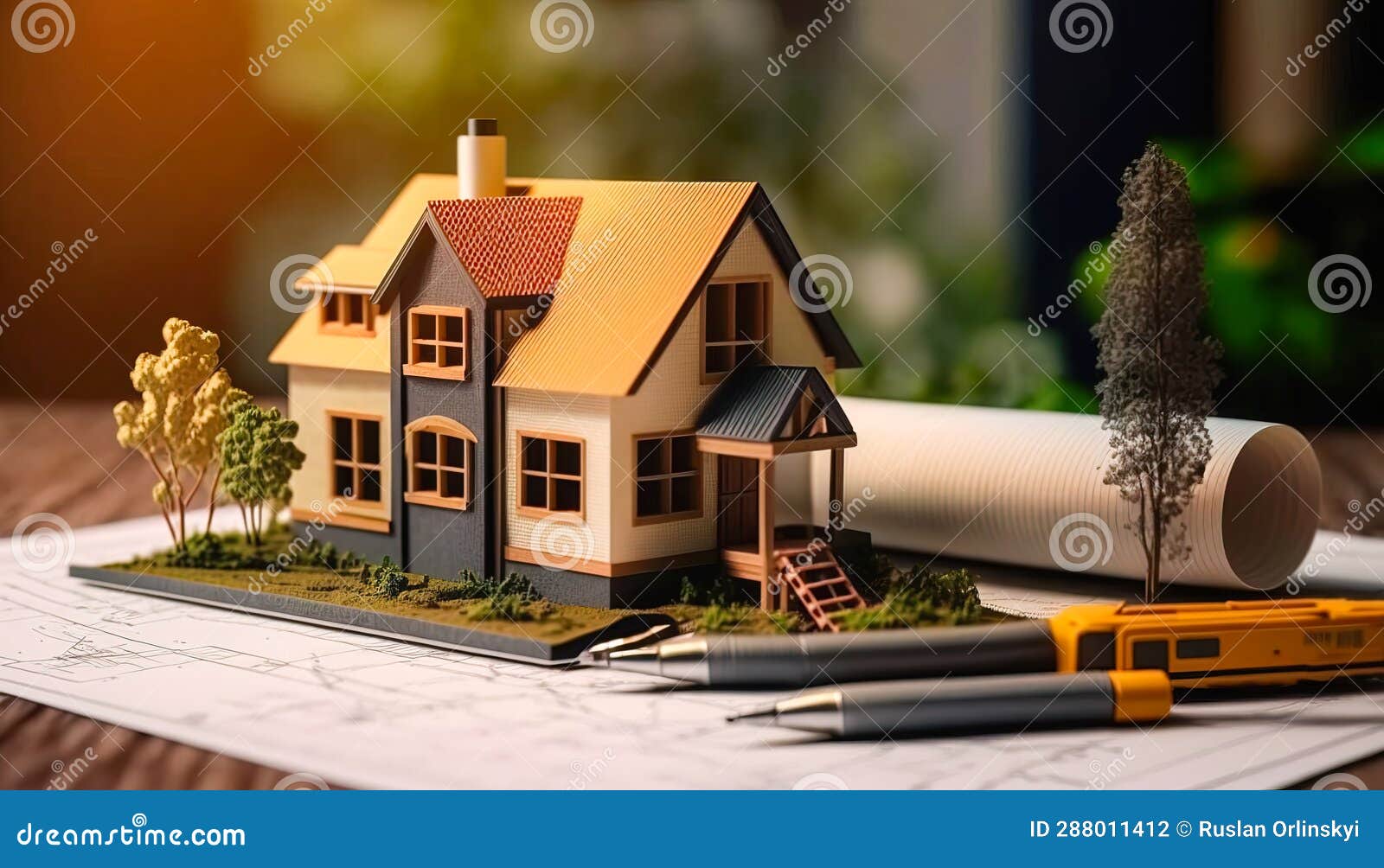 Engineering a Dream Home - from Blueprint To Completion - Ai Generated ...