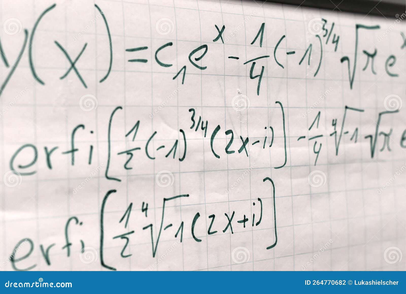 Engineering Equations on a Whiteboard. Stock Photo - Image of line ...