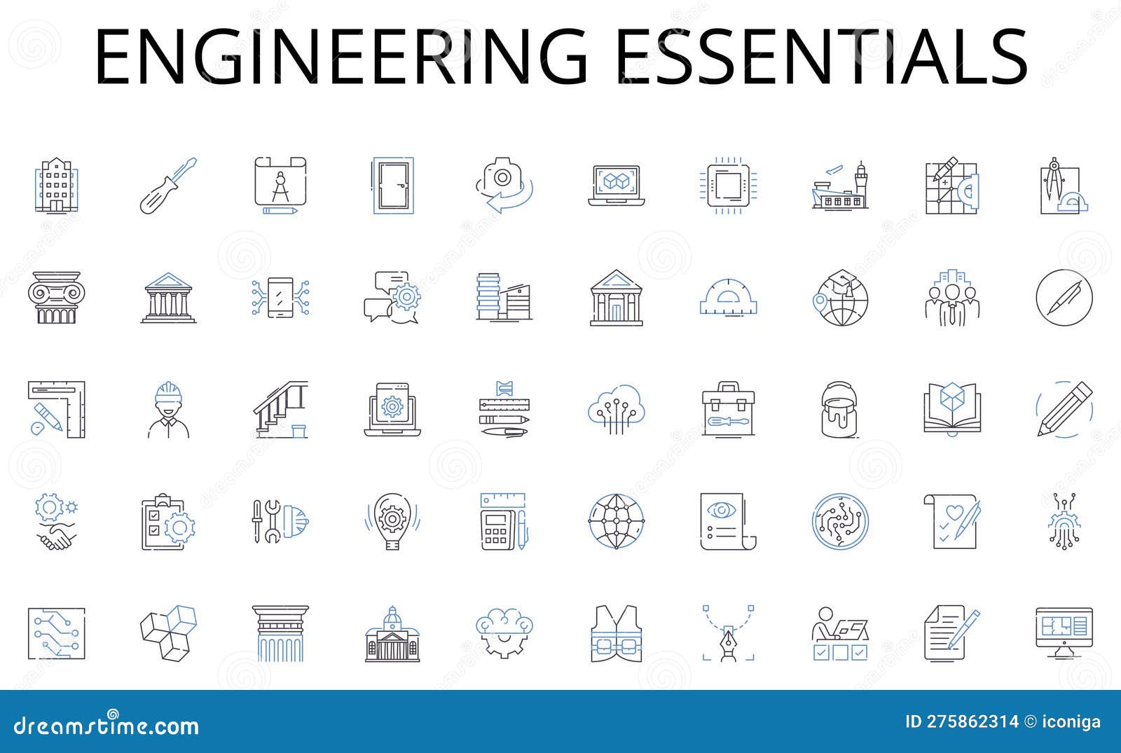 Engineering Essentials Line Icons Collection. Vault, Safe, Storage, Trust, Safekeeping ...