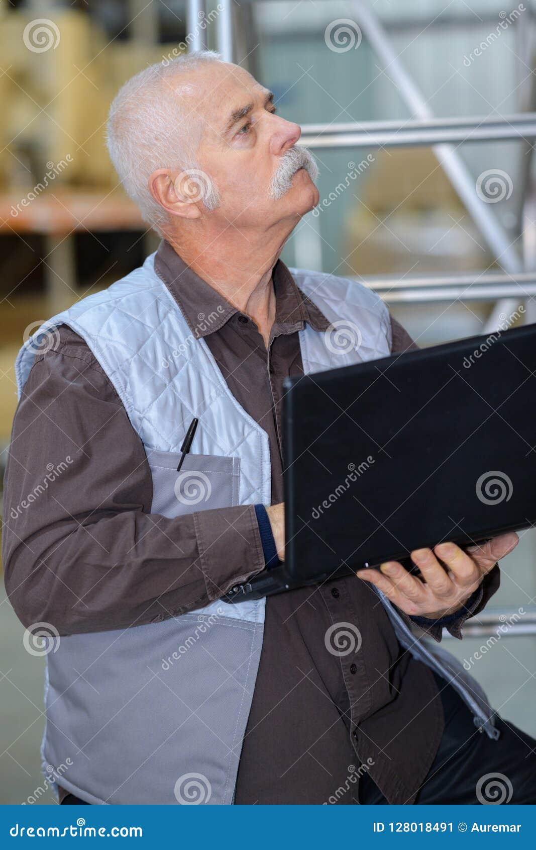 Engineering Factory Worker with Clipboard Stock Image - Image of ...