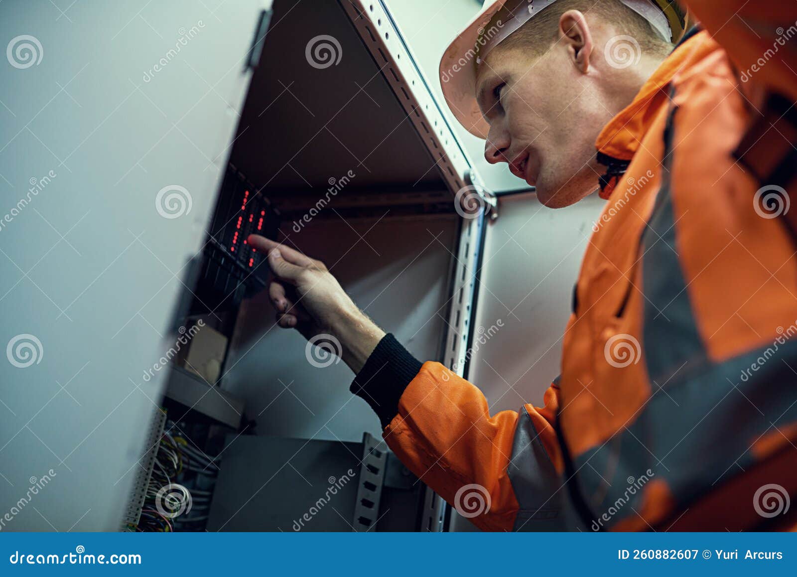 Engineering the Future. a Young Engineer Working with Complicated ...