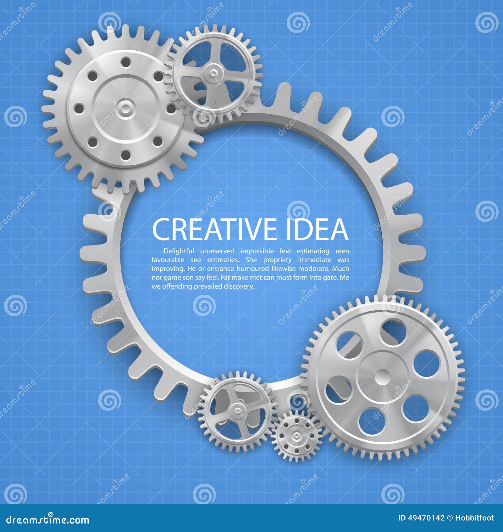 Engineering gear on paper stock vector. Illustration of connection ...