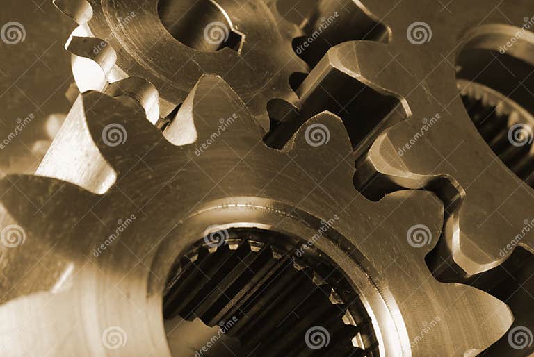 Engineering in gold stock image. Image of power, driveforce - 1629563