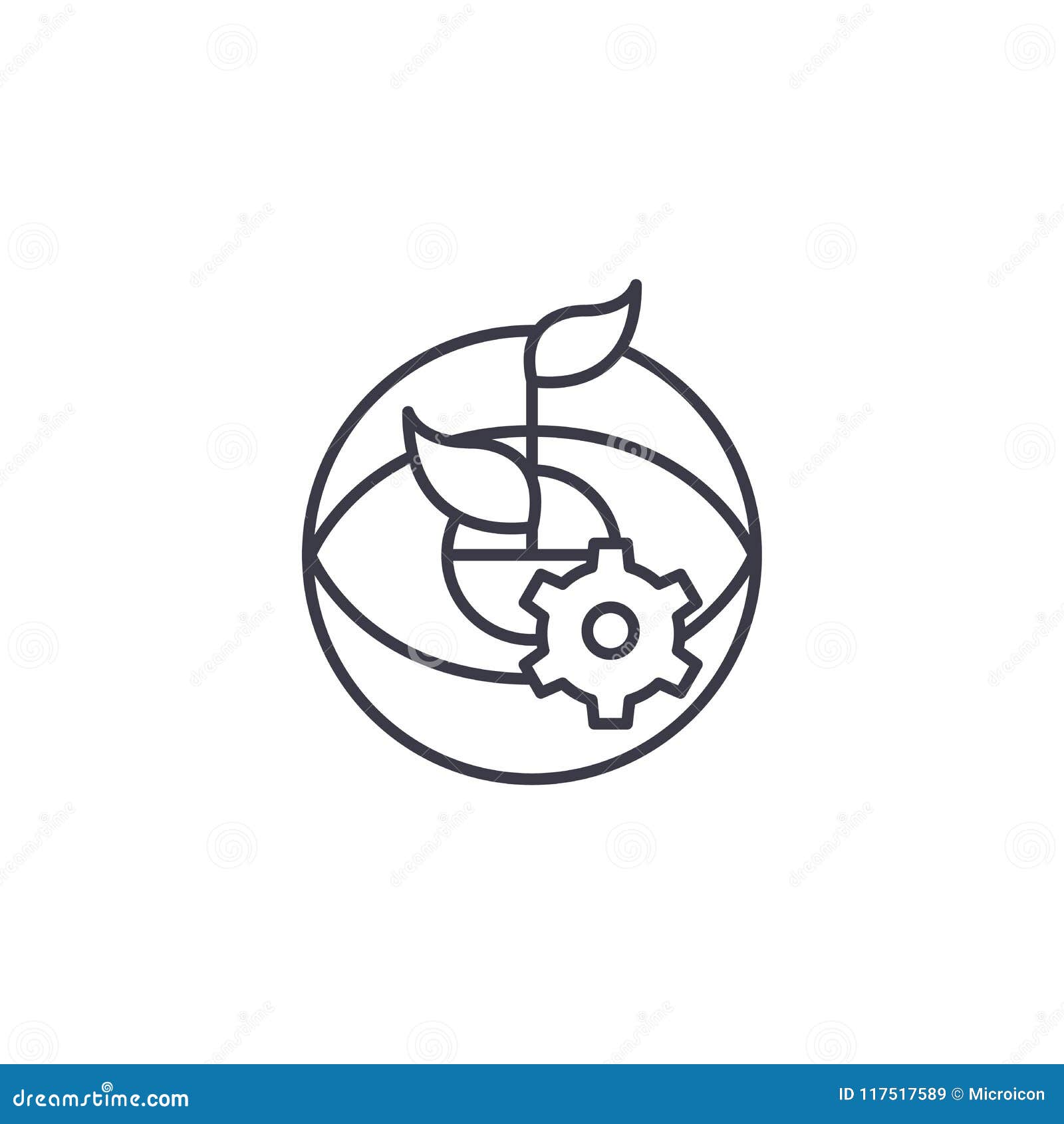 Engineering Growth Linear Icon Concept. Engineering Growth Line Vector ...