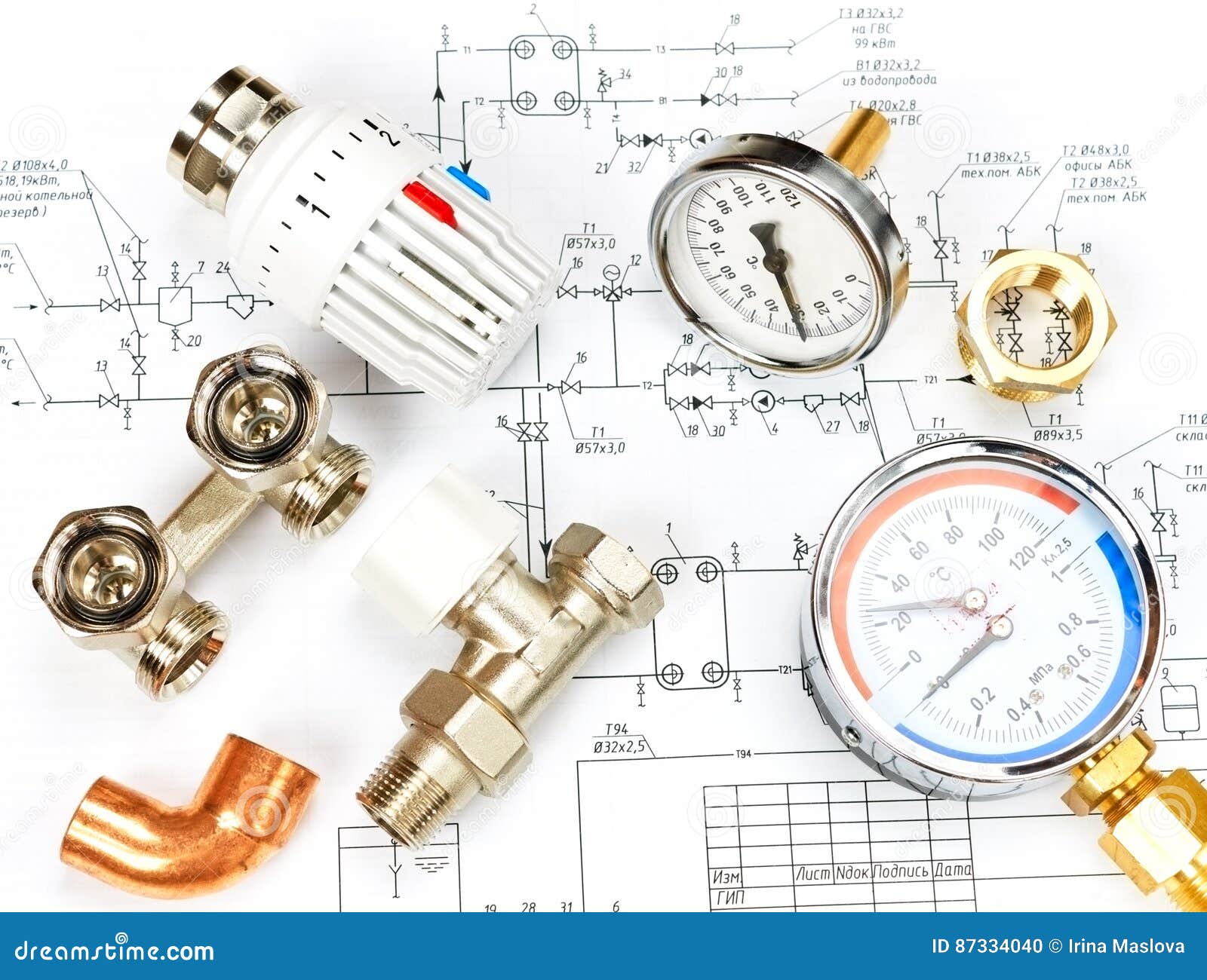 Engineering Heating. Concept Heating. Project of Heating for House ...