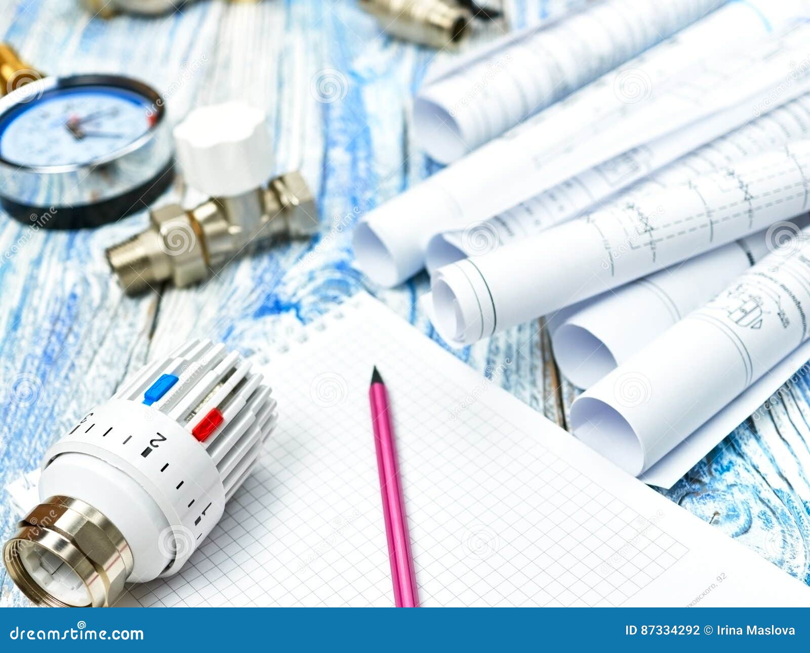 Engineering Heating. Concept Heating. Project of Heating for House ...