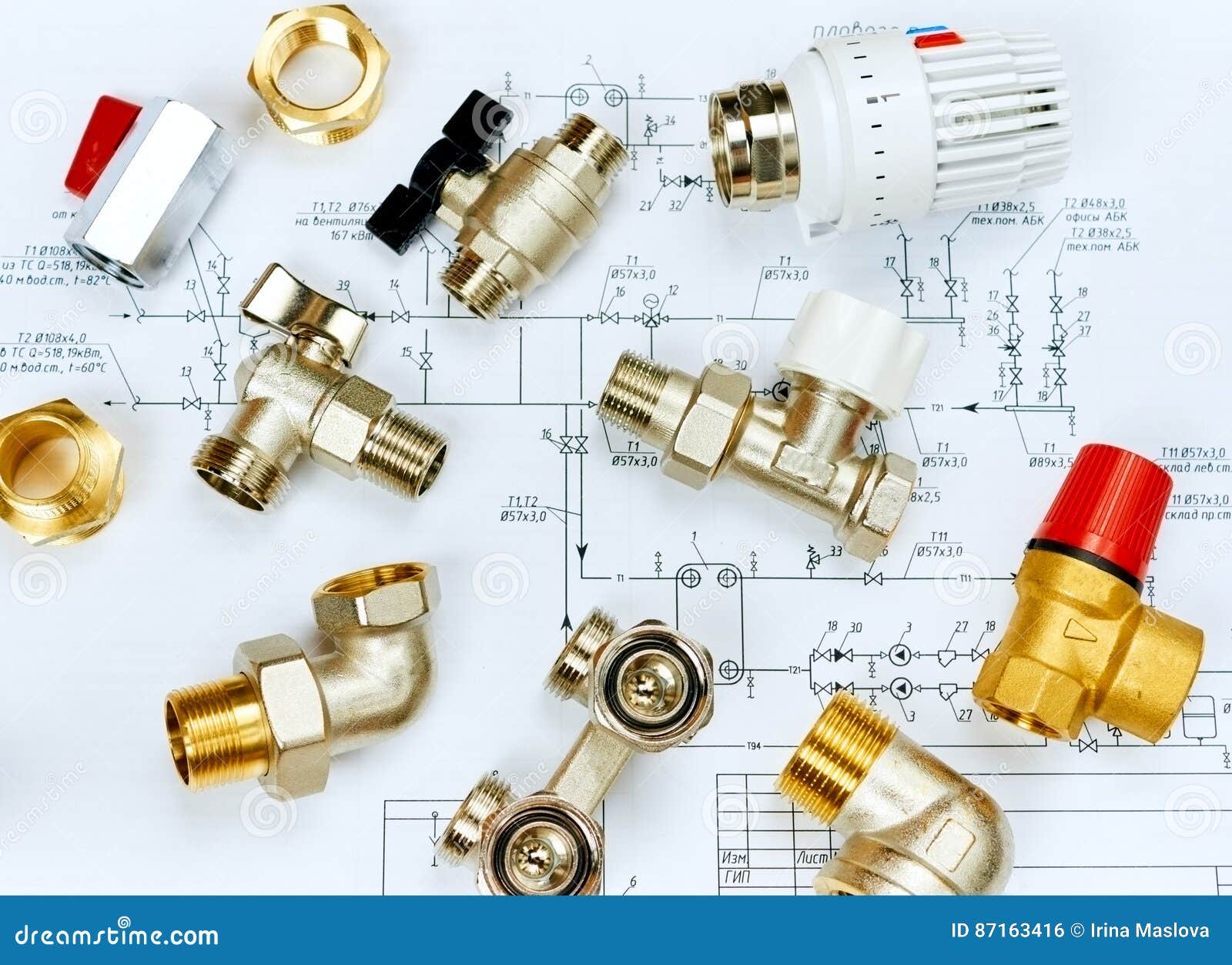 Engineering Heating. Concept Heating. Project of Heating for House ...