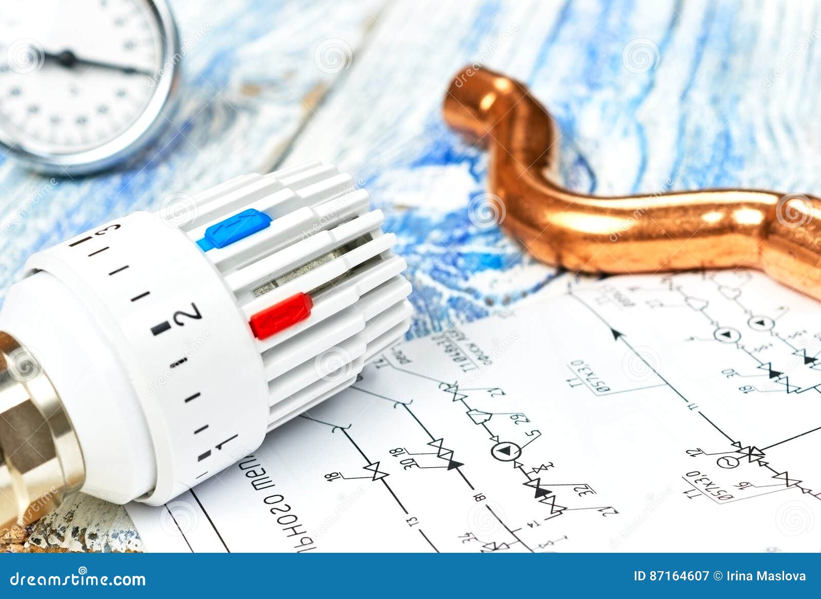 Engineering Heating. Concept Heating. Project of Heating for House ...