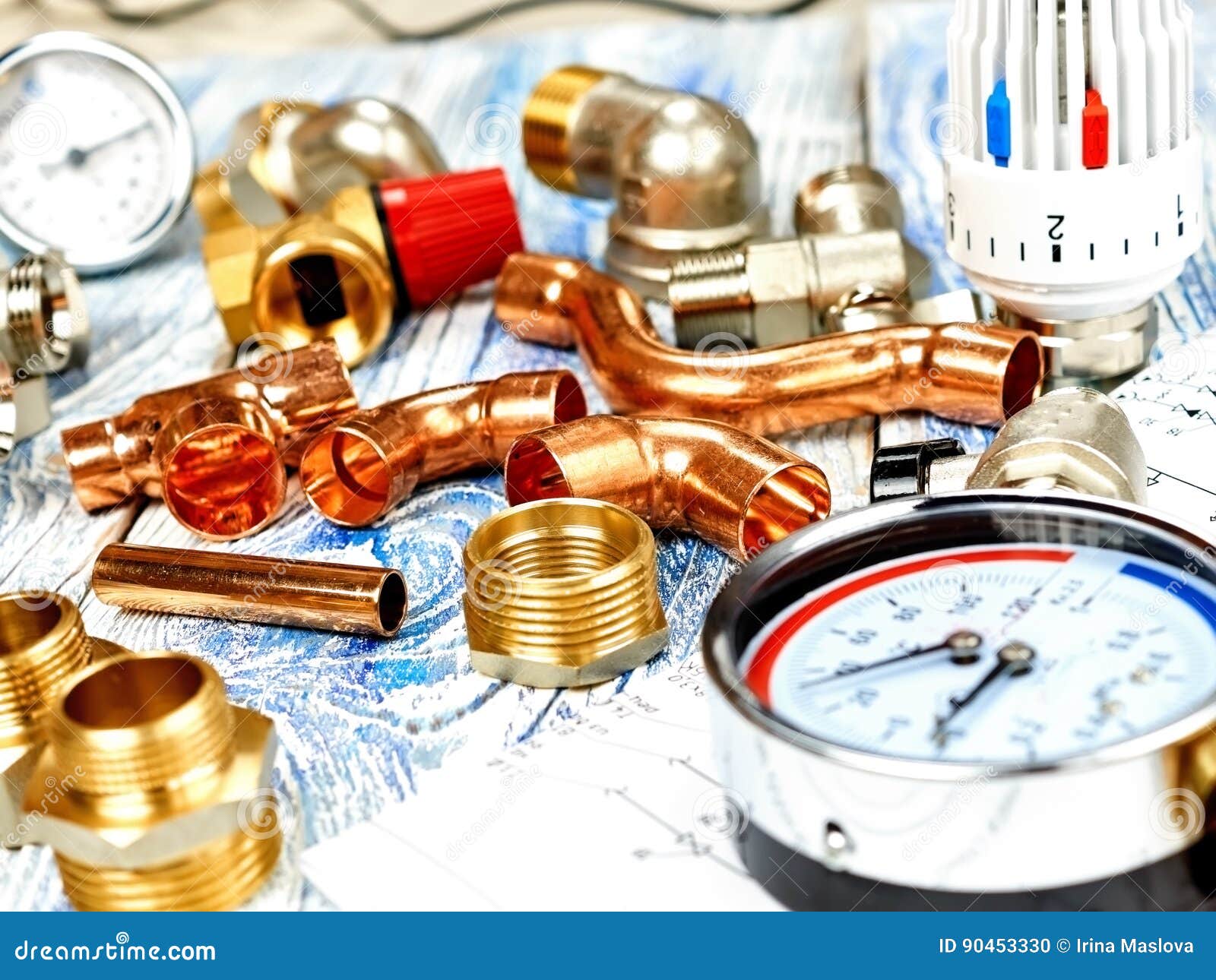 Engineering Heating. Concept Heating. Project of Heating for House ...