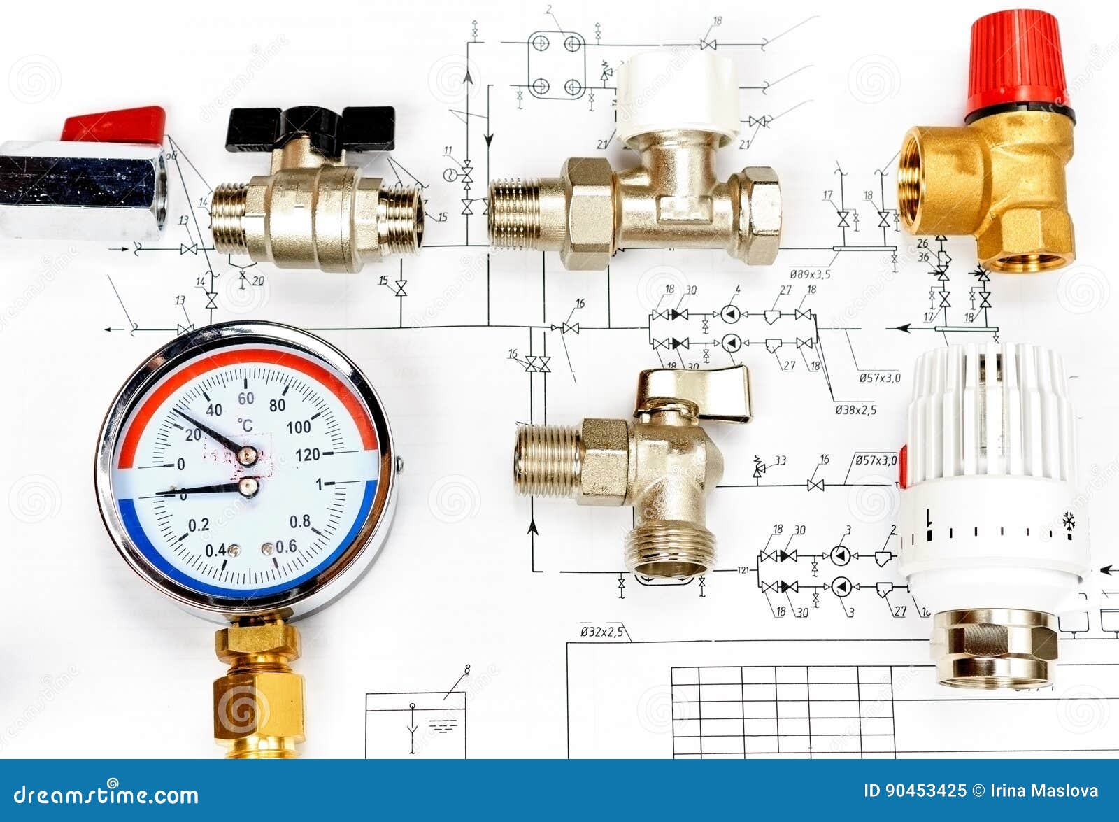 Engineering Heating. Concept Heating. Project of Heating for House ...
