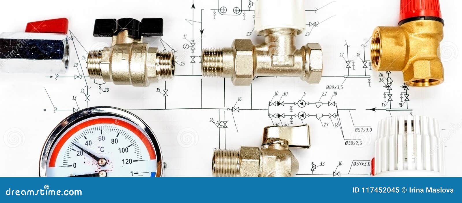 Engineering Heating. Concept Heating. Project of Heating for House ...