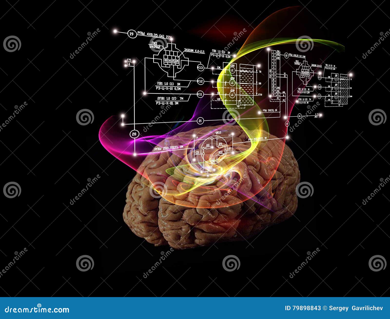 Engineering high mind stock illustration. Illustration of connecting ...
