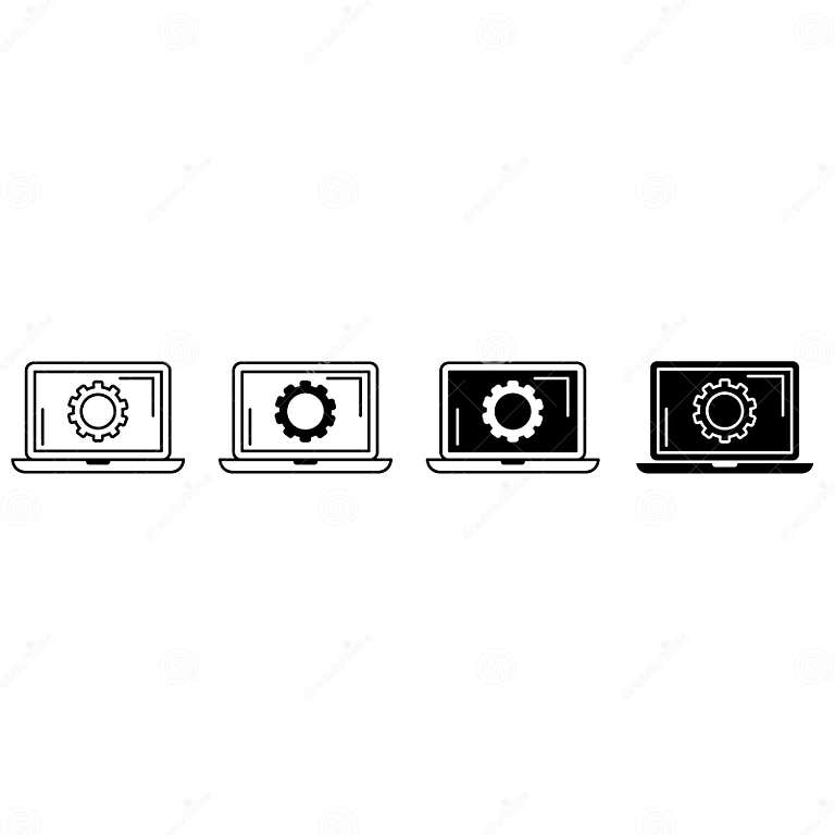 Engineering Icon Vector Set. Construction Illustration Sign Collection ...