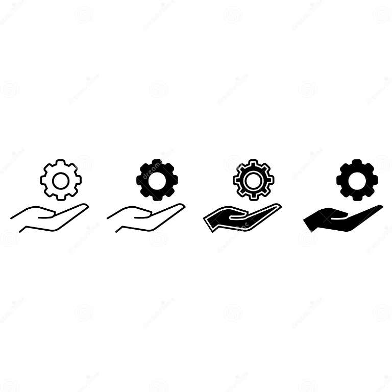 Engineering Icon Vector Set. Manufacturing Illustration Sign Collection ...
