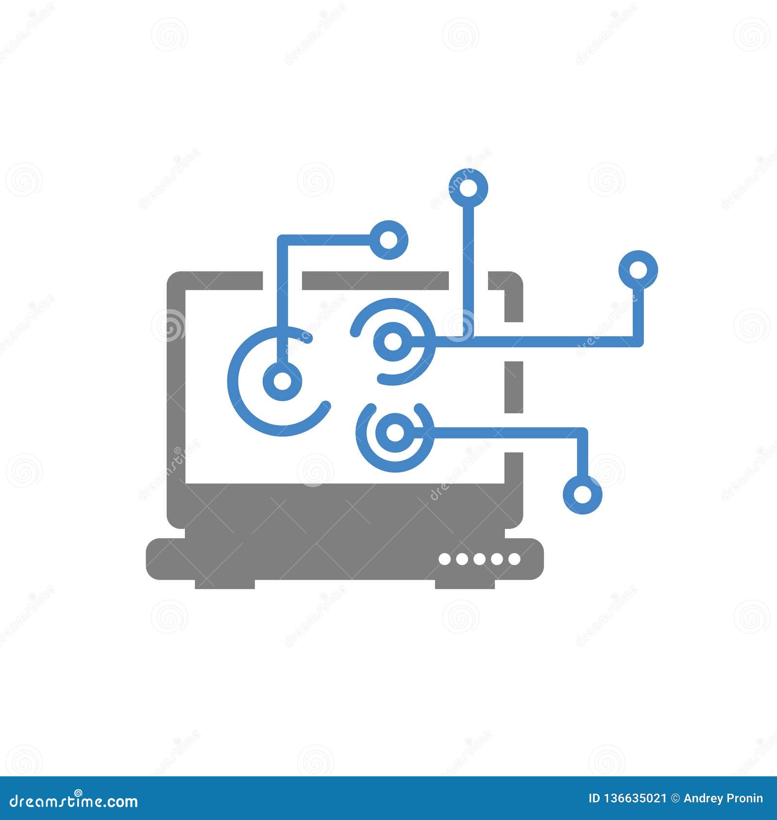 It Engineering Icon on White Background for Graphic and Web Design ...