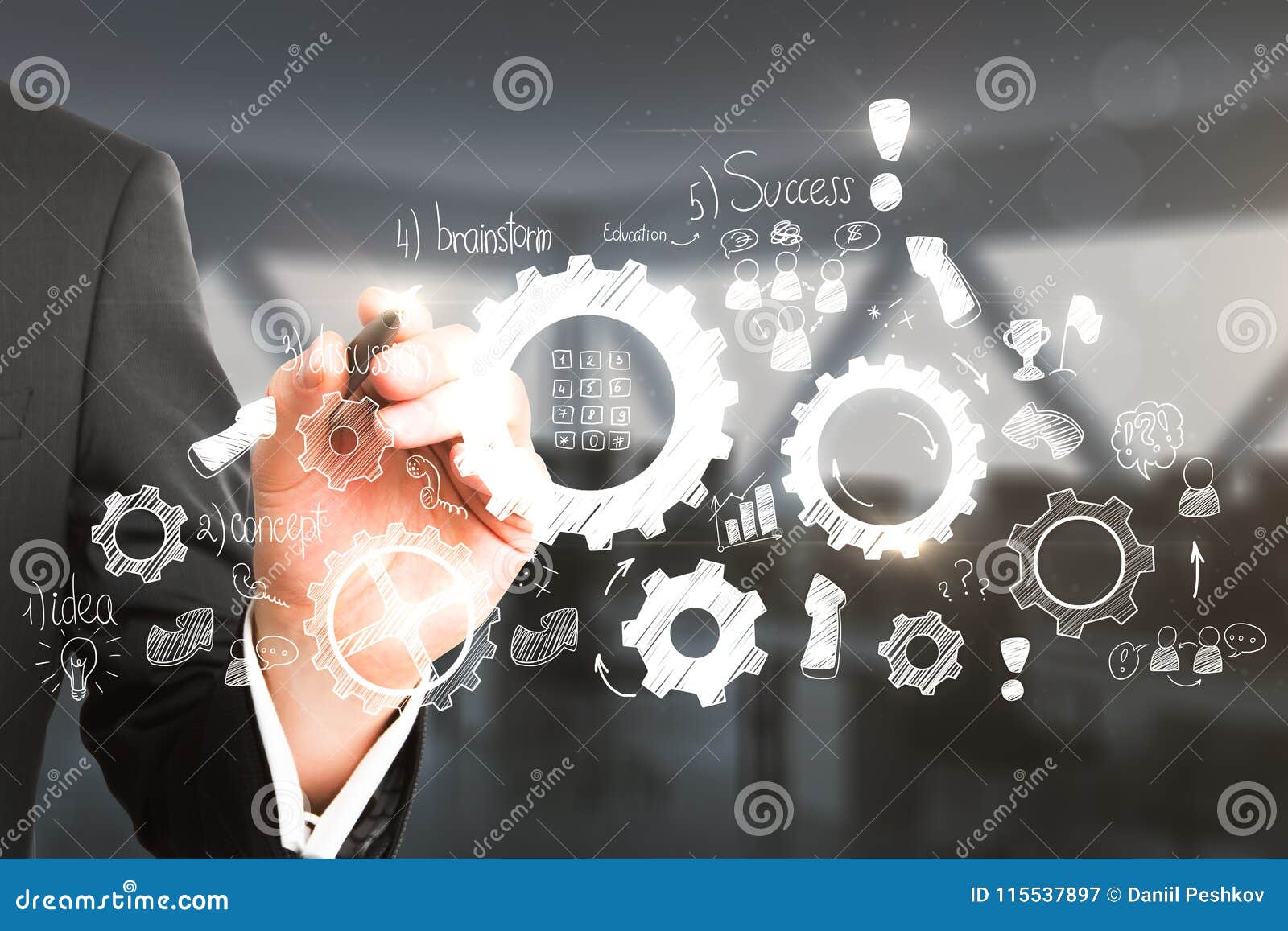Engineering and Idea Concept Stock Image - Image of doodle, marketing ...