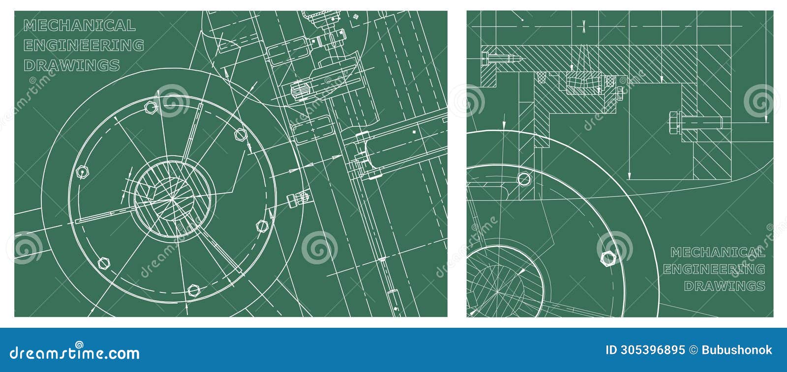 Engineering Illustration Set. Cover, Flyer, Banner, Background Stock ...
