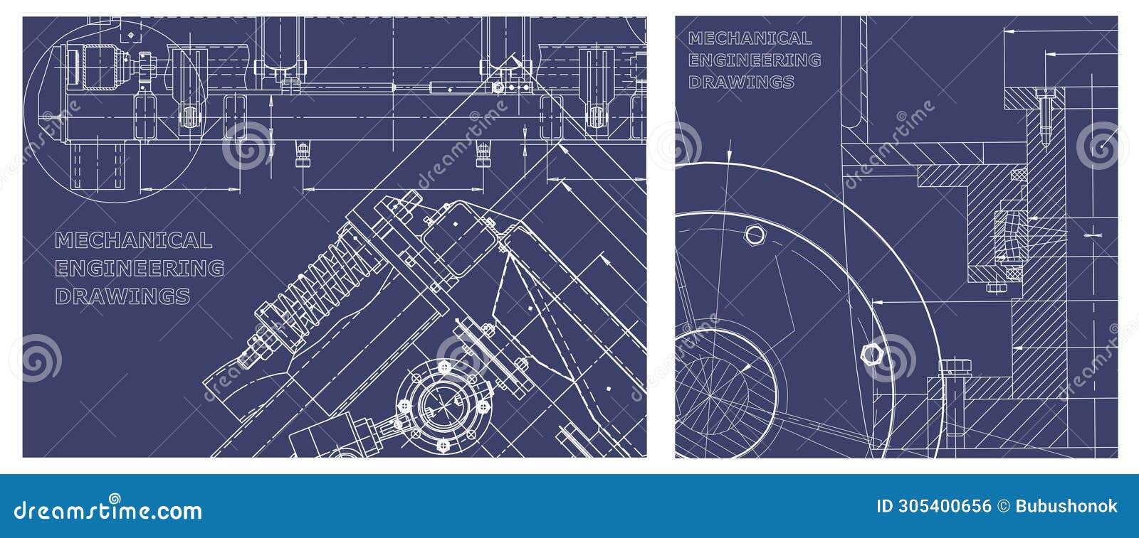 Engineering Illustration Set. Cover, Flyer, Banner, Background Stock ...