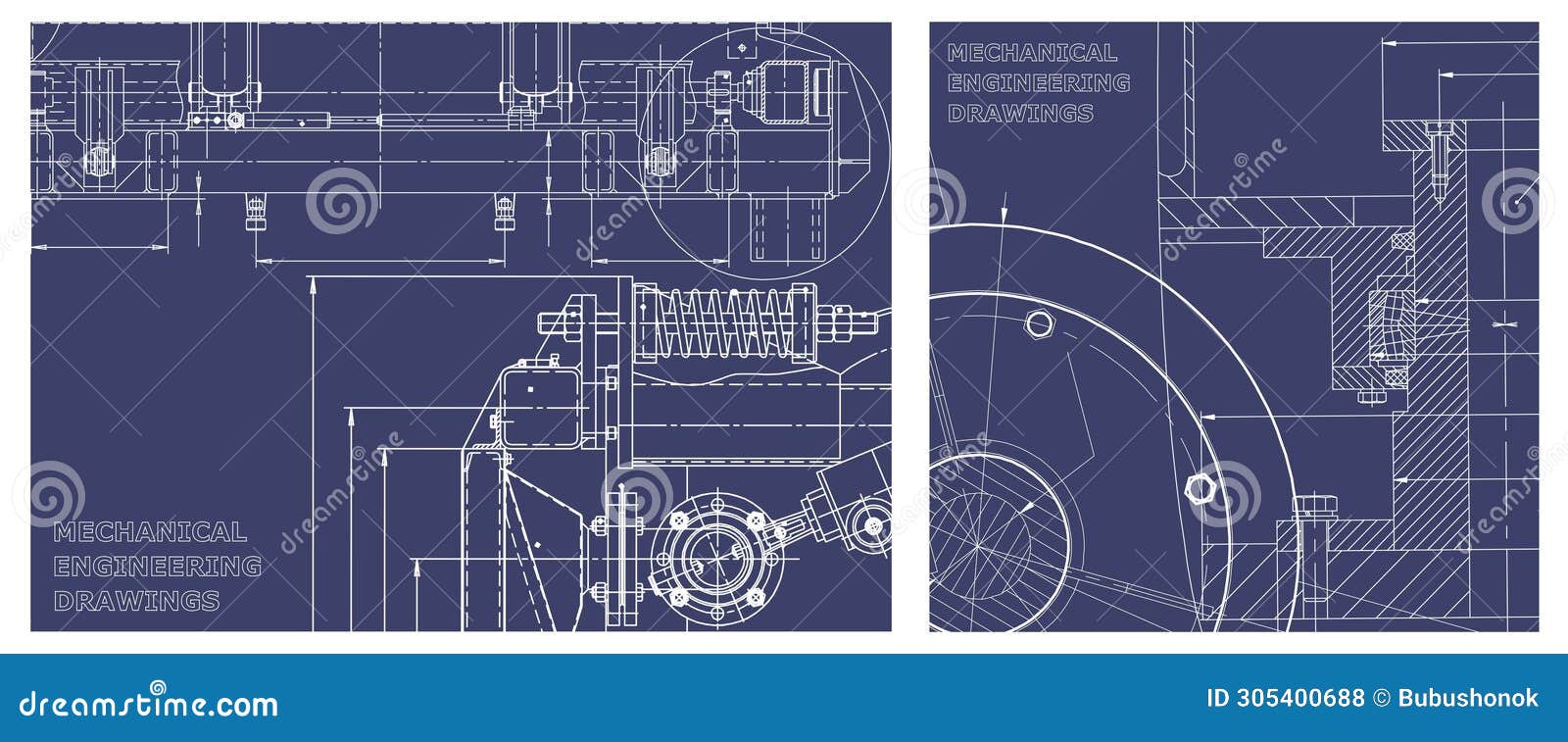 Engineering Illustration Set. Cover, Flyer, Banner, Background Stock ...