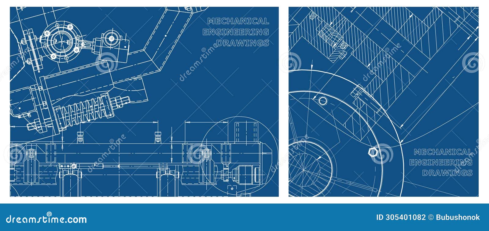 Engineering Illustration Set. Cover, Flyer, Banner, Background Stock ...
