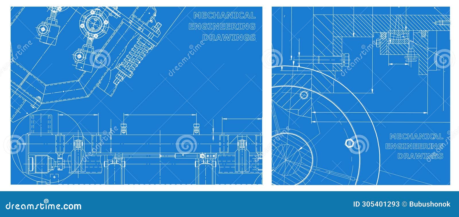 Engineering Illustration Set. Cover, Flyer, Banner, Background Stock ...