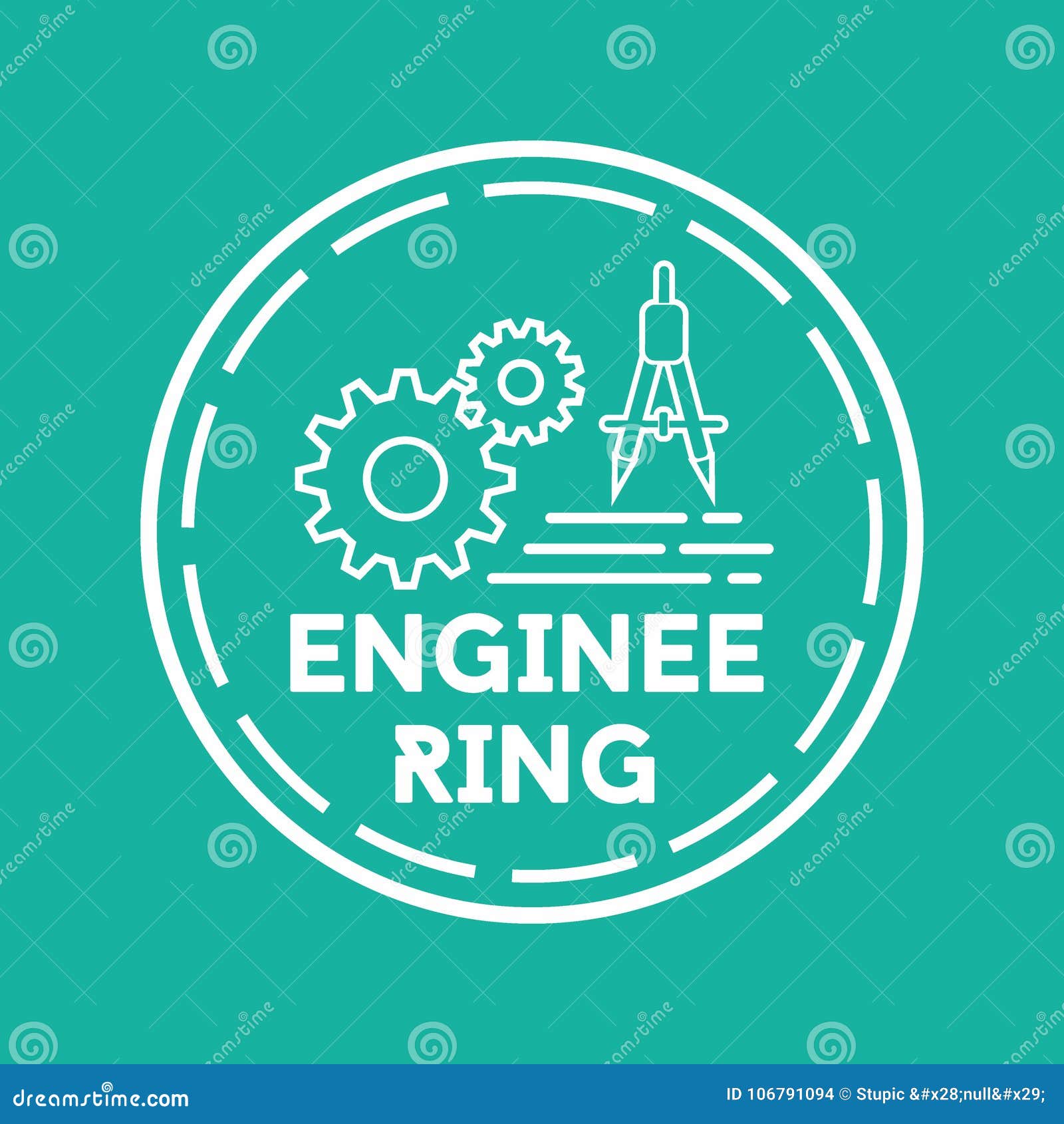 Engineering Illustration Vector Art Logo Template and Illustration ...